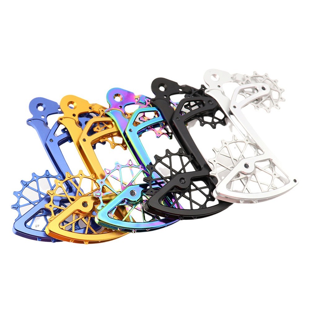 For SRAM Compatible Bike Rear Derailleur Guide Plate with Dual Pulleys ...