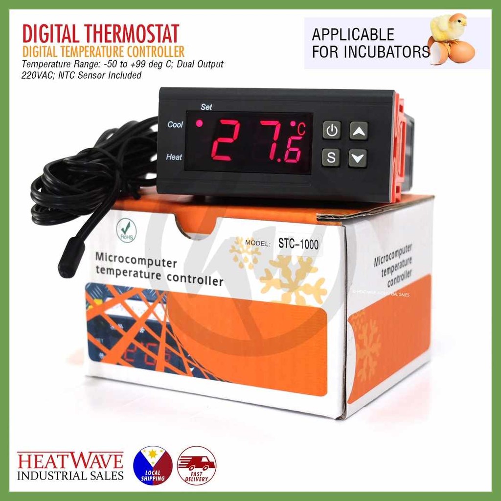 Digital%y@Temperature l+b+nT+mk+RF+Fq+Dp+Controller STC-1000 for ...