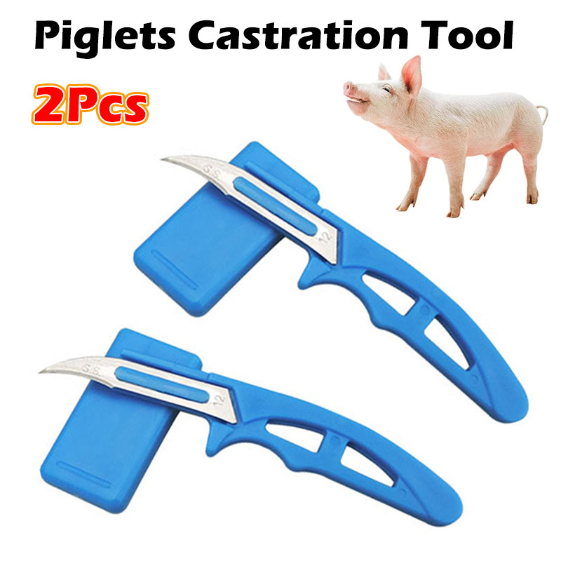 1 Pair Pig castration scalpel Piglets castration tool for castration livestock tool | Shopee ...
