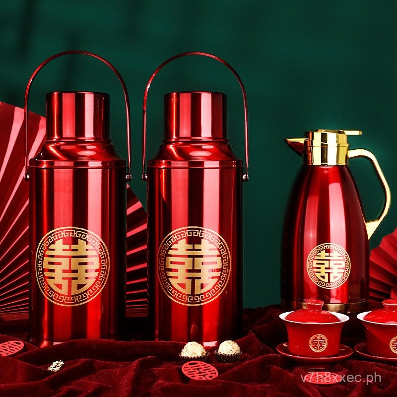 Wedding Thermos Bottle a Pair of Suit Electric Kettle Thermal Pot ...