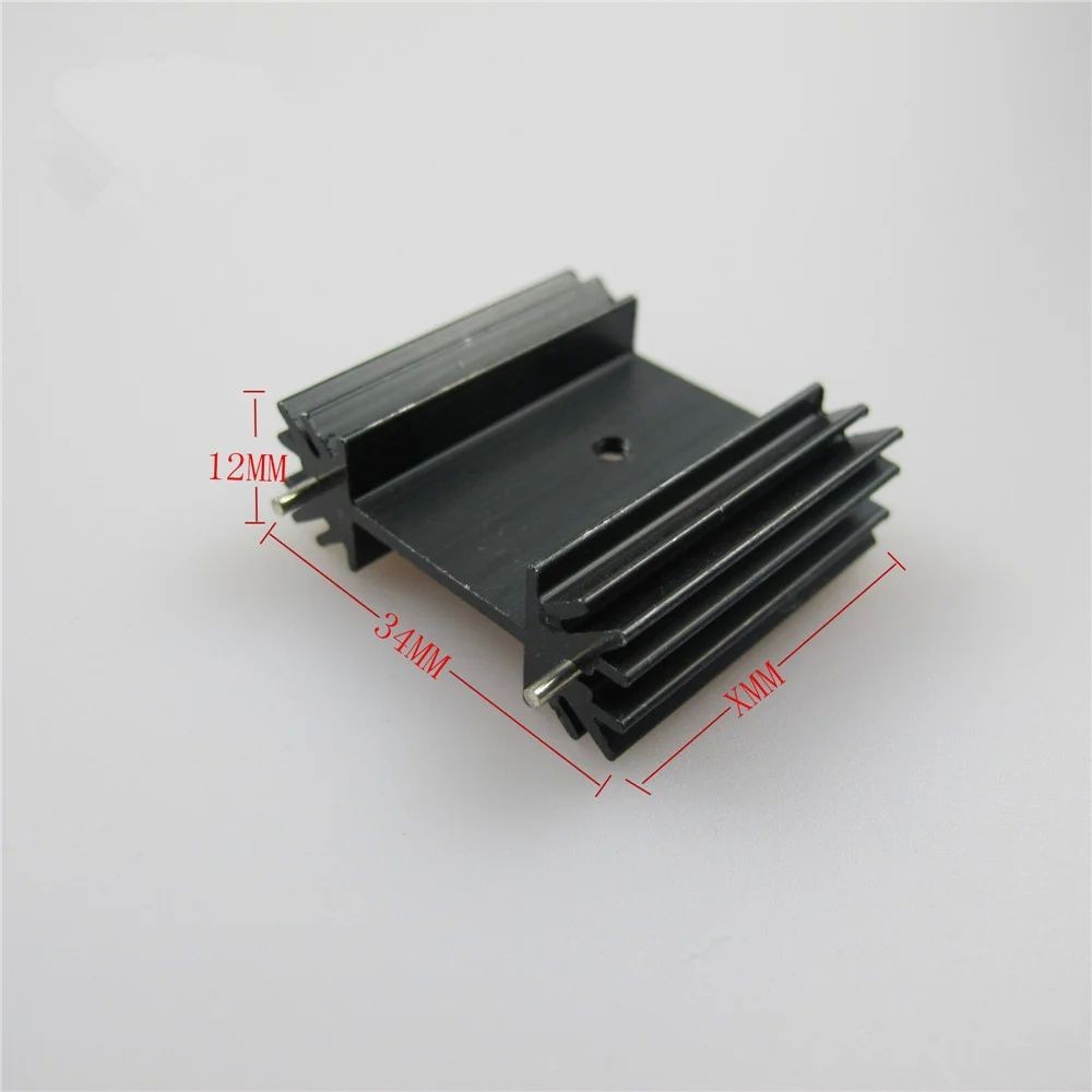 6pcs Triode IC heat sink TO-220 781 7805 TO-3P IC Aluminum Heatsink 34* ...