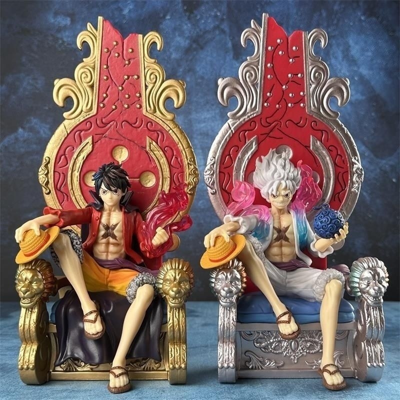 One Piece GK Warheadwh Throne Five Emperor Sitting Luffy Devil Fruit ...