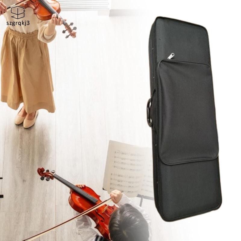 [szgrqkj3] 4/4 Full Size Violin Case Sturdy Travel Case Portable ...