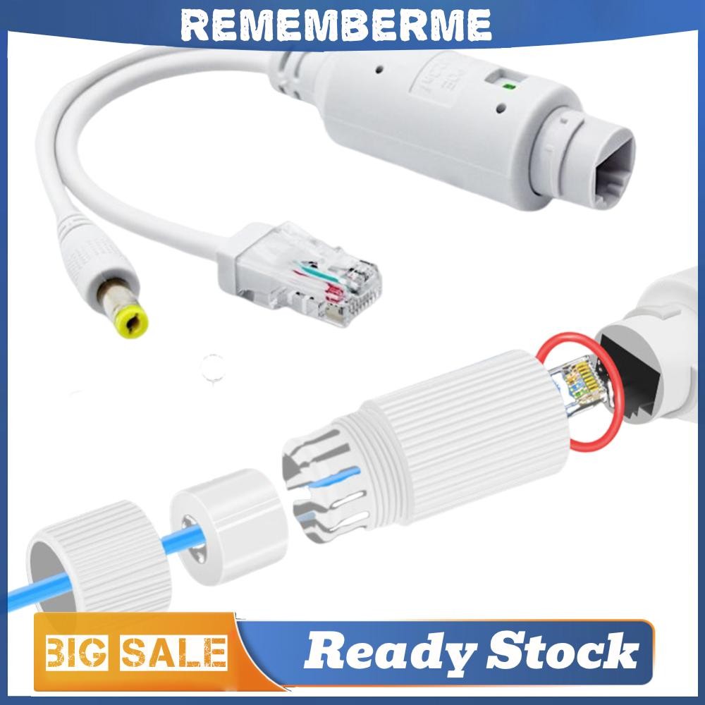 48V To 12V POE Spliter Waterproof POE Cable Ethernet Adapter Cable for ...
