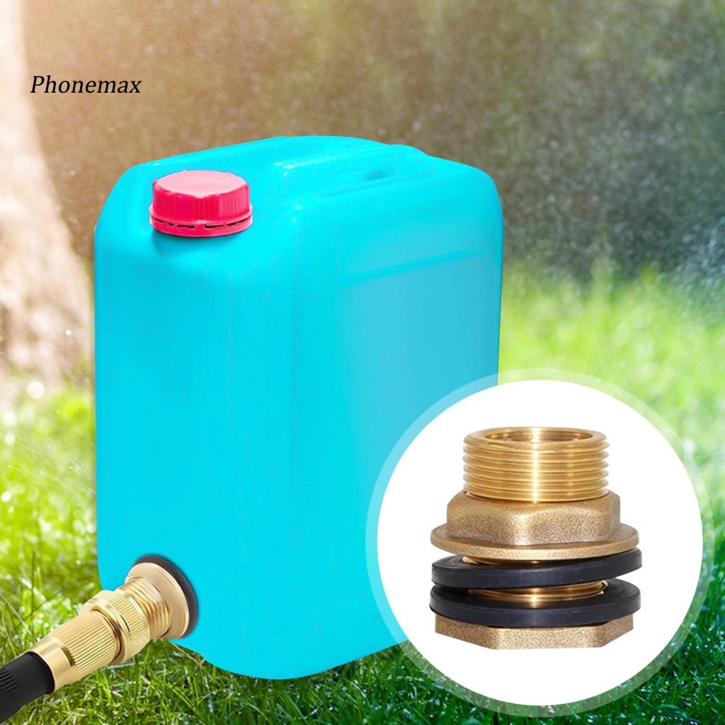 Rust-resistant Water Tank Coupling Leak-proof Water Tank Fitting Brass ...