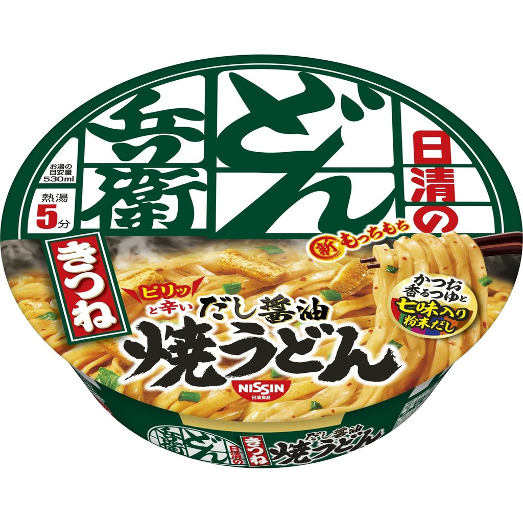 Donbei kitsune yakisoba udon [spicy dashi soy sauce] Nissin Foods Instant Cup Noodles 105g x 12 ...