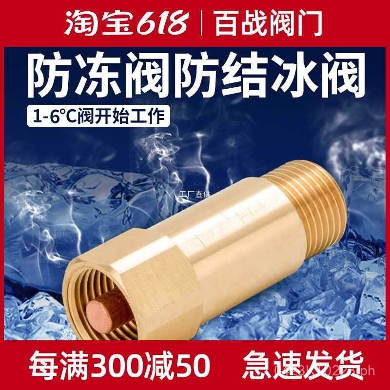 59Protection Brass Anti-Frozen Valve Valve Drain Valve1Water Pipe Anti ...