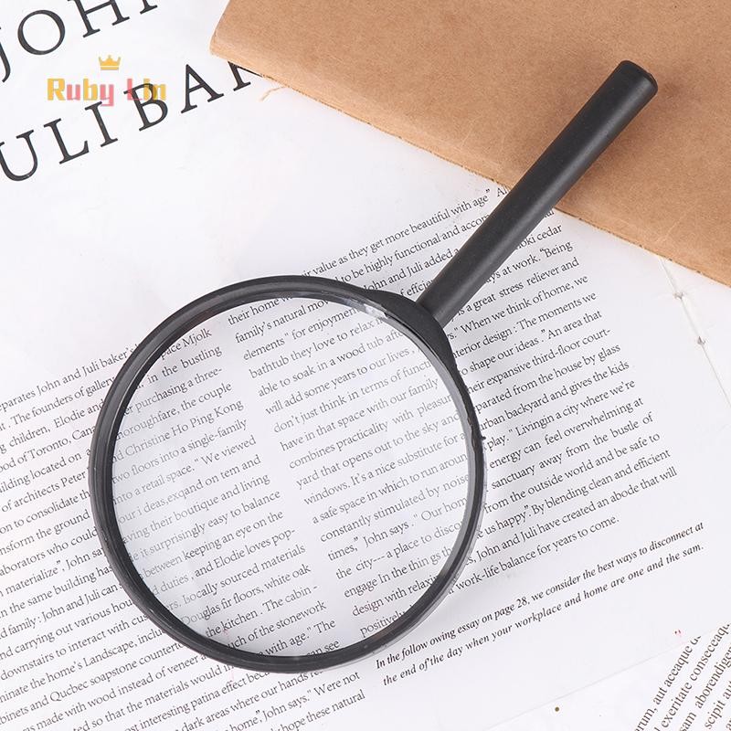 Ruby Lin 90mm handheld magnifier 5x reading map newspaper magnifying ...
