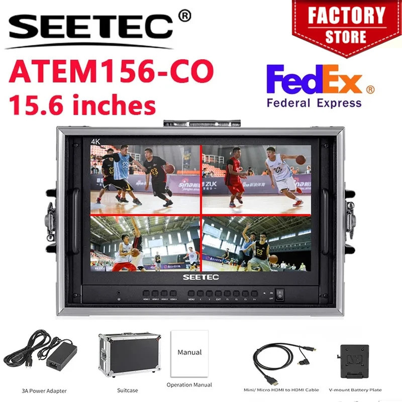 SEETEC ATEM156-CO 15.6” 4K HDMI Multiview Portable Carry-on Live ...