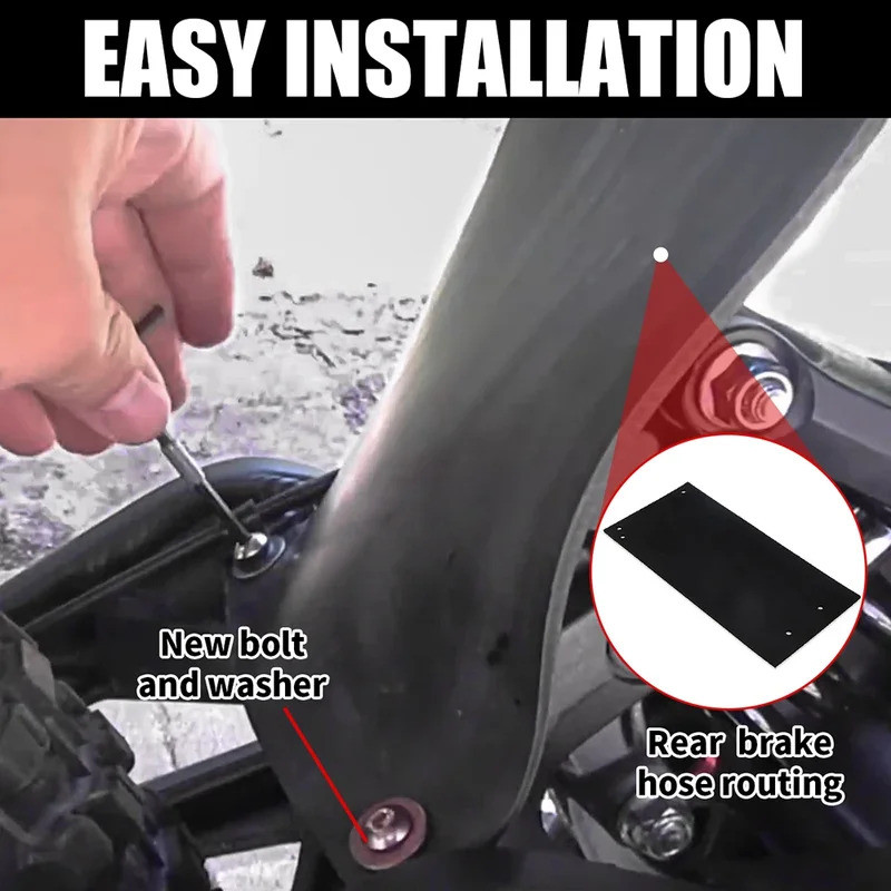 Motorcycle Rear Shock Absorption Mud Guard Rear Shock-absorbing Dust ...