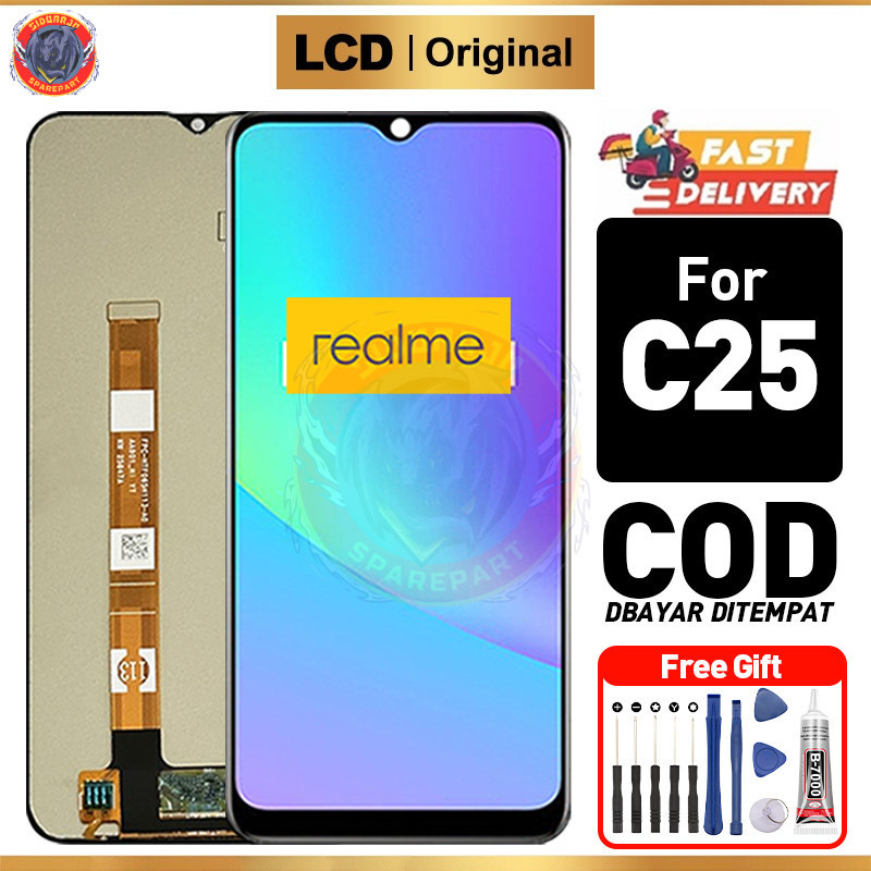 Original Realme C25 LCD Fullset Original Touchscreen Compatible For ...