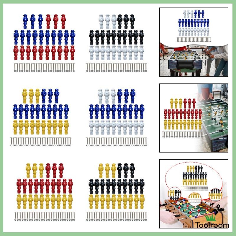 [Toolroom] 26 Pieces Table Soccer Players Components Foosball ...
