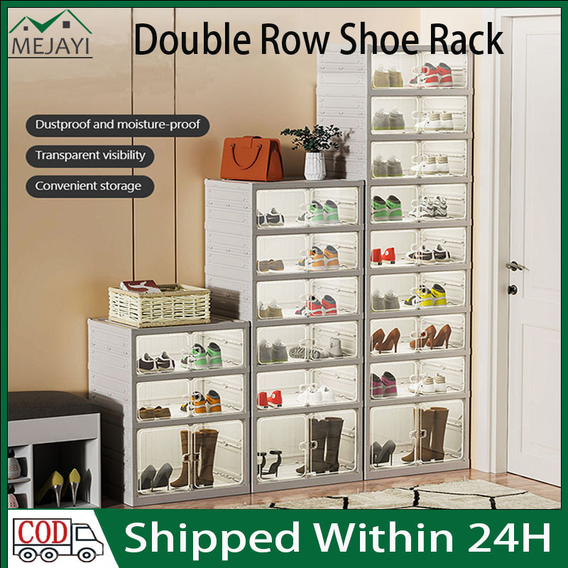Foldable Shoe Box Foldable Installation-free Shoe Cabinet Durable Shoe ...