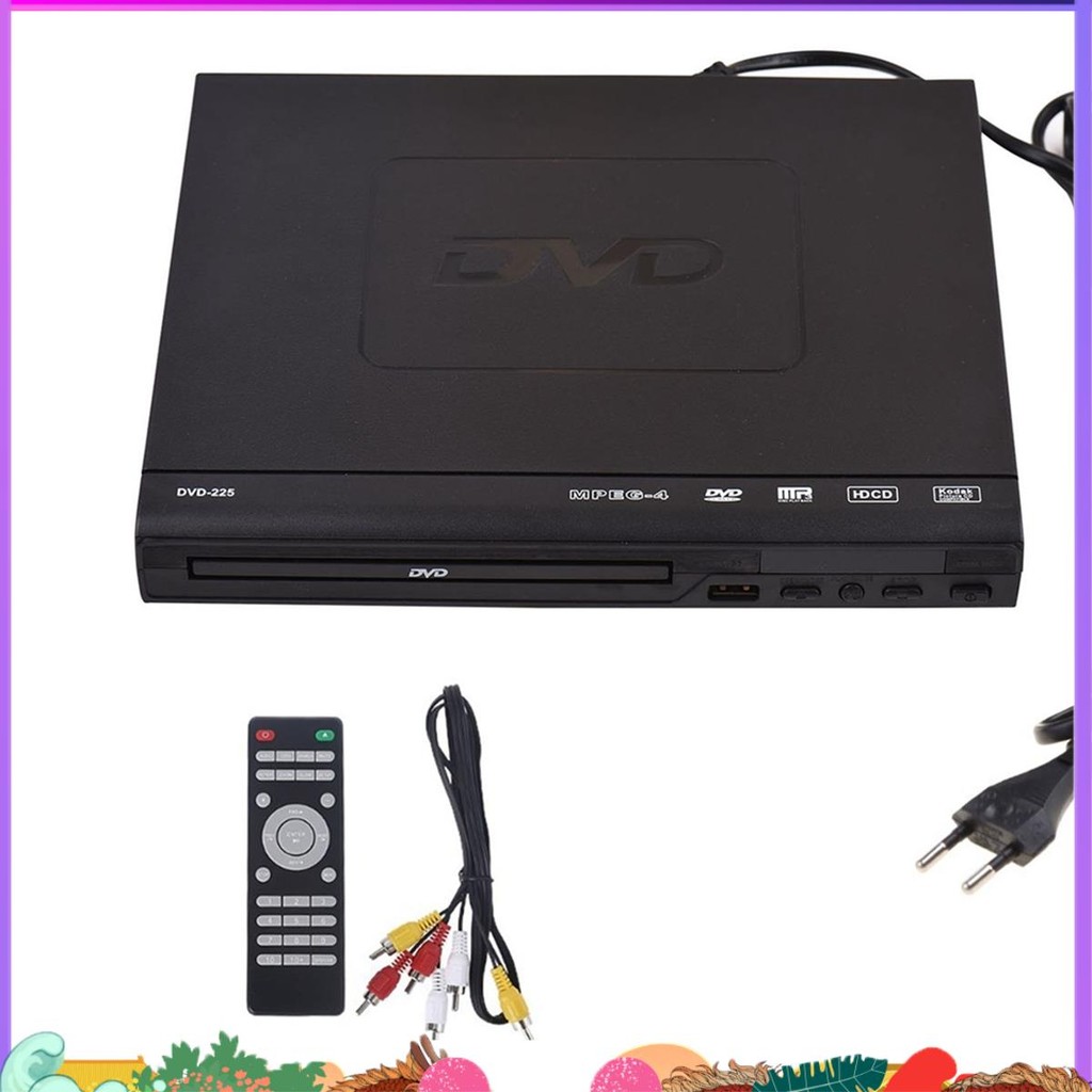 DVD-225 Home DVD Player Digital Multimedia Player AV Output with Remote ...