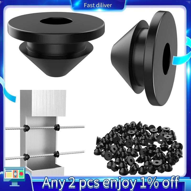 100PCS Cable Railing Rubber Grommets Set for 1/8Inch 5/32Inch 3/16Inch ...