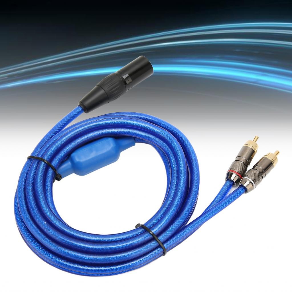 Yaiueir Dual RCA Cable XLR Male To Sound Flexible Clear Stereo ...