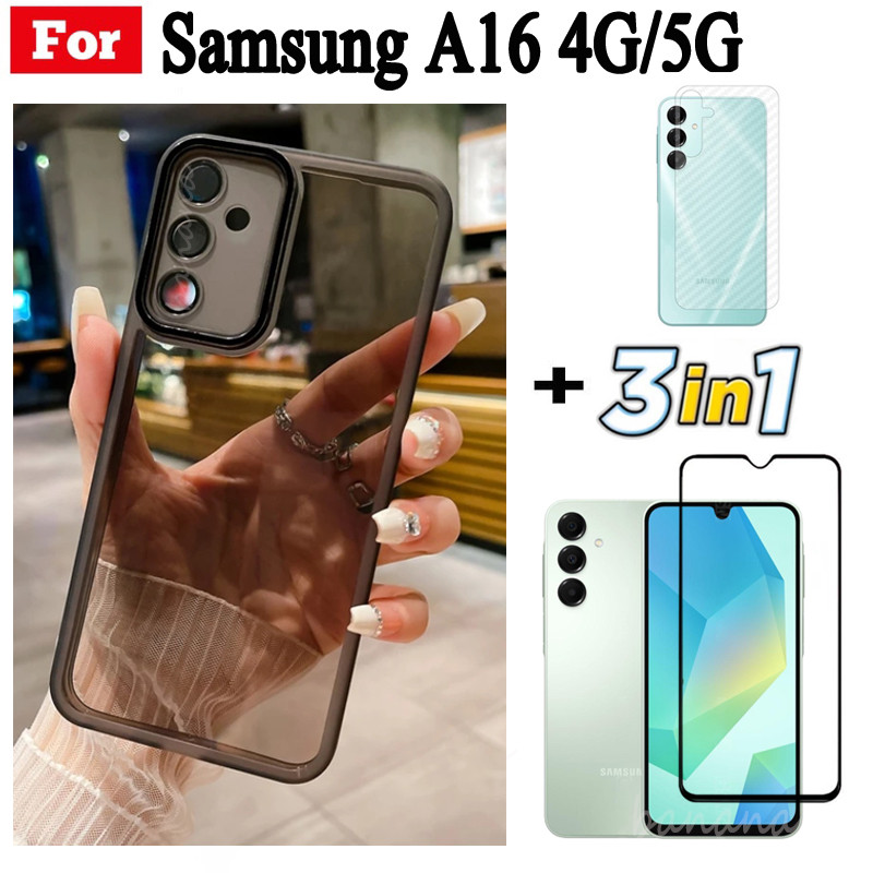 Samsung A16 A06 Phone Case Plating Transparent Soft Casing with Camera ...