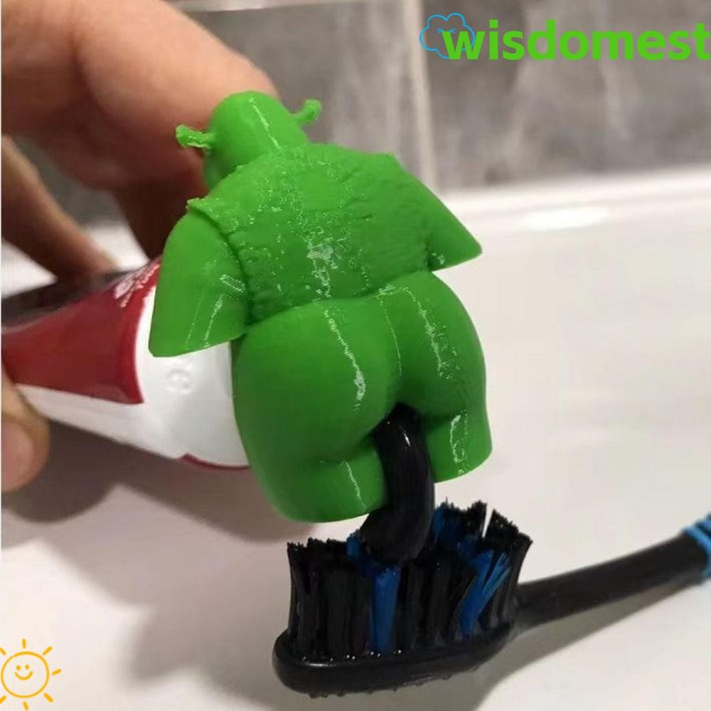 WISDOMEST Shrek Pooping Toothpaste Topper, Toothpaste Dispenser ...