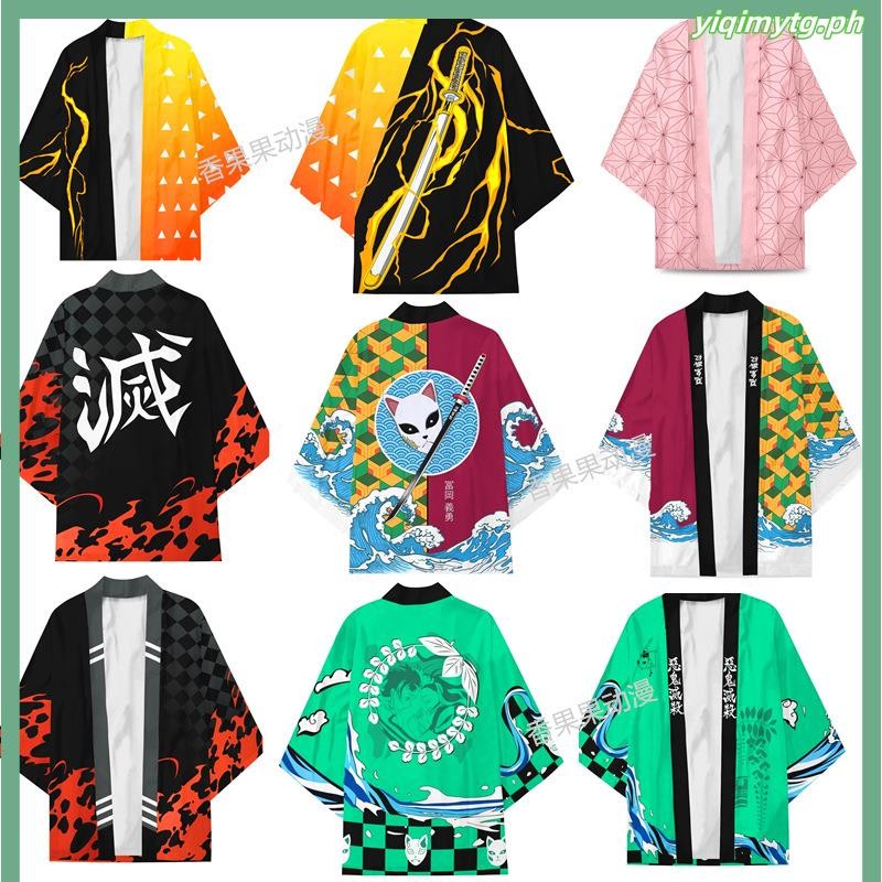 Anime Demon Slayer Agatsuma Zenitsu Kamado Tanjirou Kisatsutai Cosplay ...