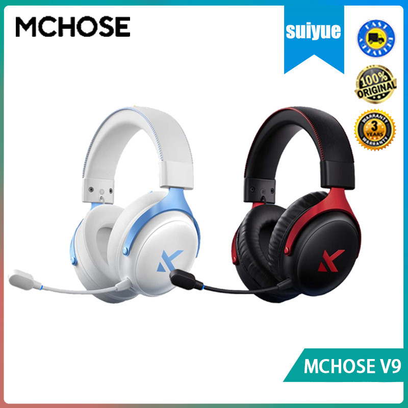 MCHOSE V9 three mode game video game headset, 360 ° noise reduction microphone, low delay USB ...