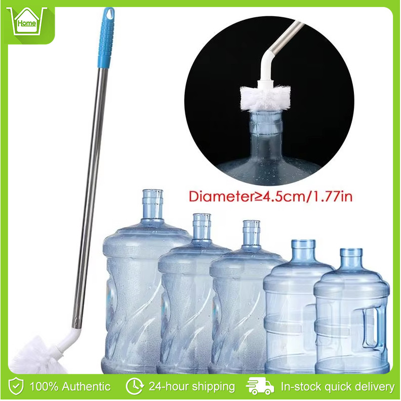 Long Bottle Cleaning Brush For 3/5 Gallon Water Bucket Bendable Cleaner ...
