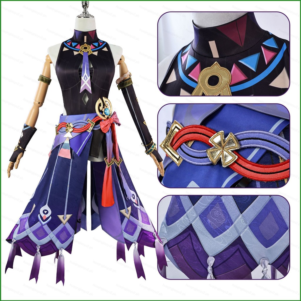 Niko Genshin Impact Natlan Citlali wig shoes dress role play cosplay ...