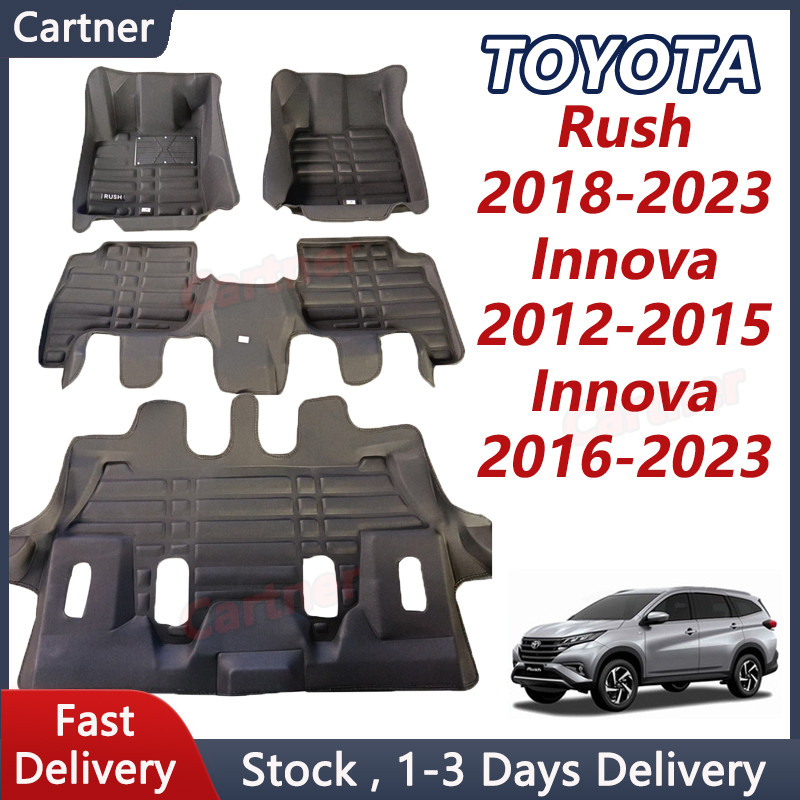 5D Car Deep Dish Matting for Toyota Rush Innova 2012-2023 Car Mat Car ...