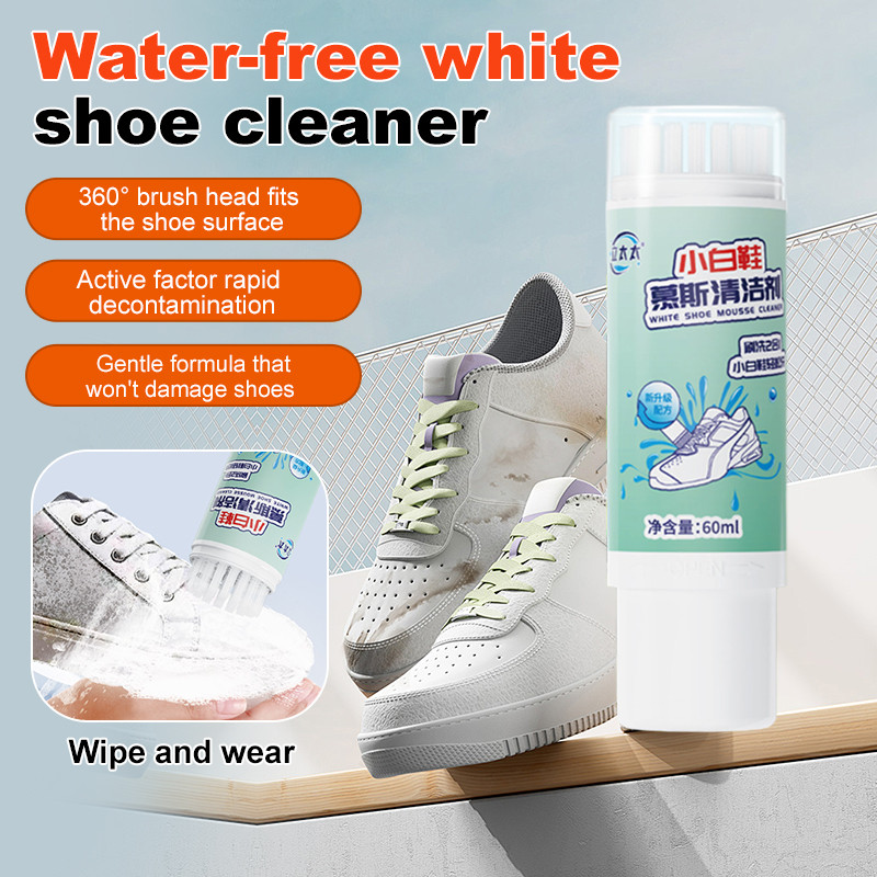 White Shoe Cleaner Waterless Stain Remover Shoe Shine Stain Removal And ...