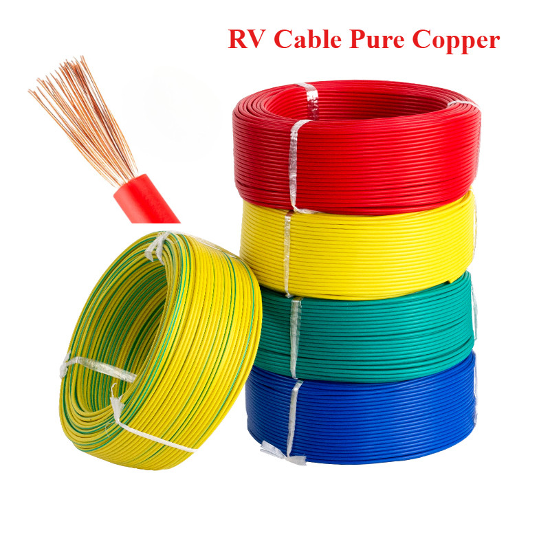 5/3/2/1 Meter RV Copper Wire Flexible Cable Electric PVC Electrical ...