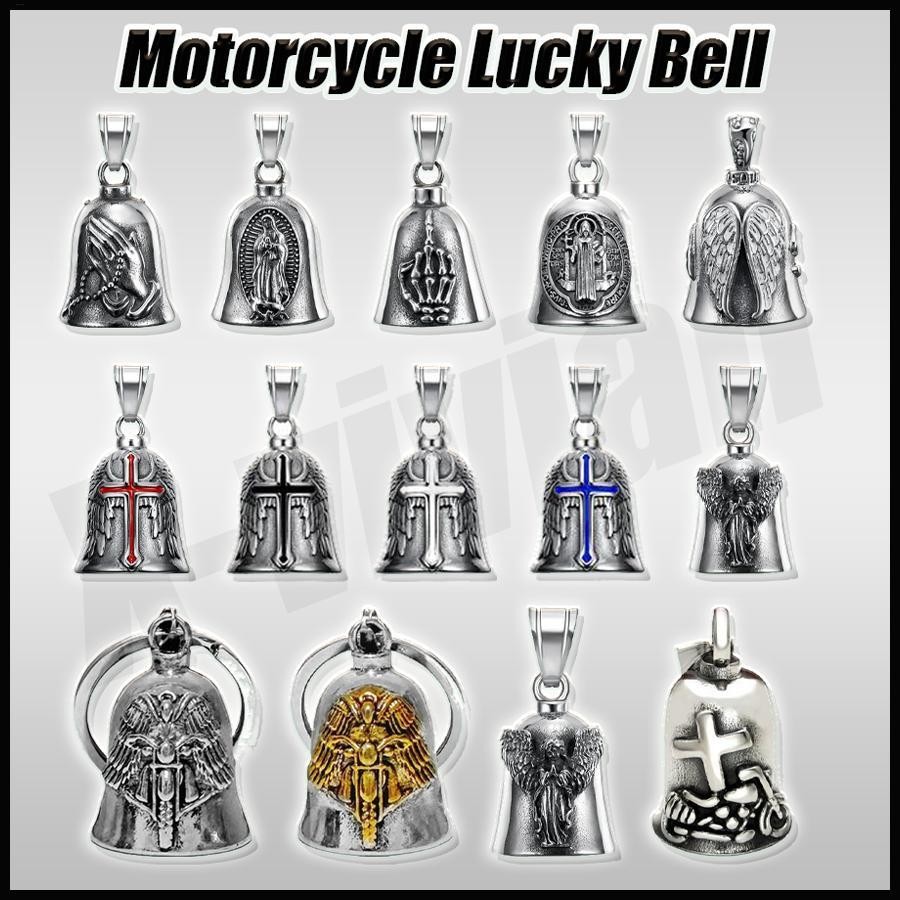 Motorcycle Lucky Bell Vintage Good Luck Riding Bell Praying Hand ...