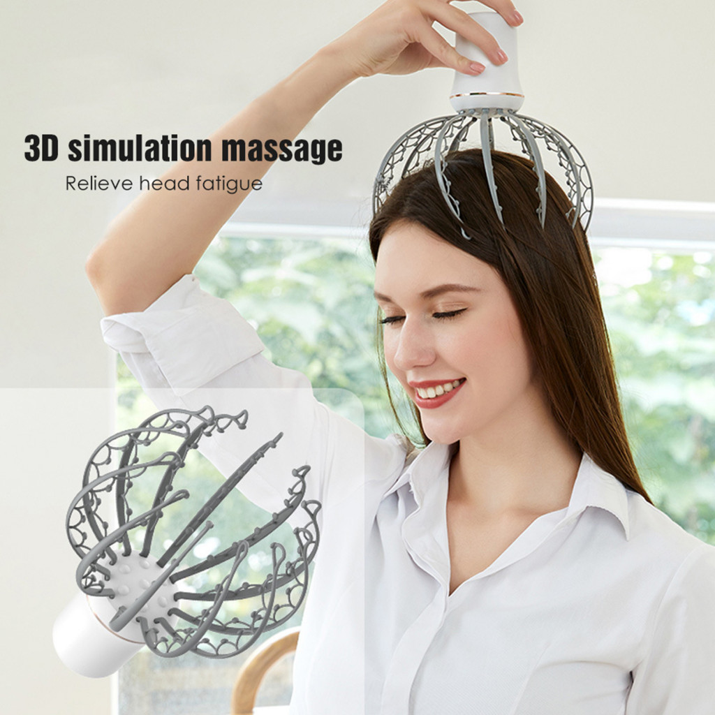 Elderly-friendly Head Massager Portable Head Massager Portable Octopus ...