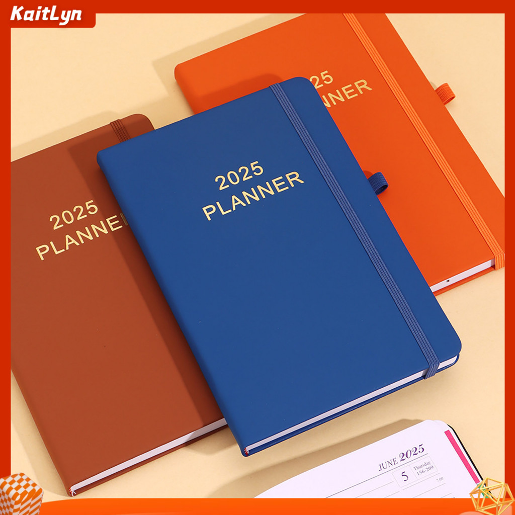 Easy Open and Scheduler Modern Design Calendar Book 2025 Agenda Planner ...