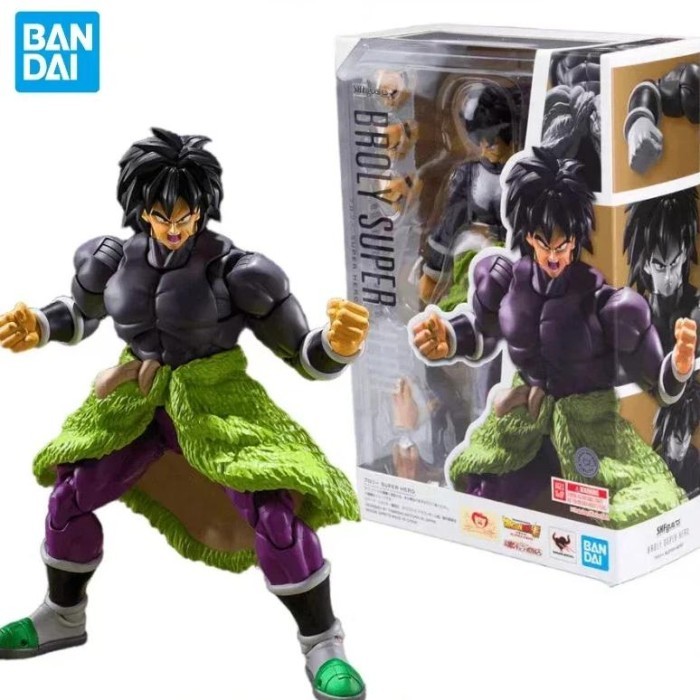In Stock Original Bandai SHF Dragon Ball SUPER BROLY SUPER HERO Anime ...