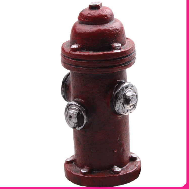 Fire Extinguisher Model Mini Toys Decorations Fireman Hydrant Resin Dog ...