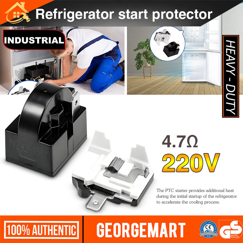 Refrigerator PTC Starter Relays Compressor Overload Protector | Shopee ...