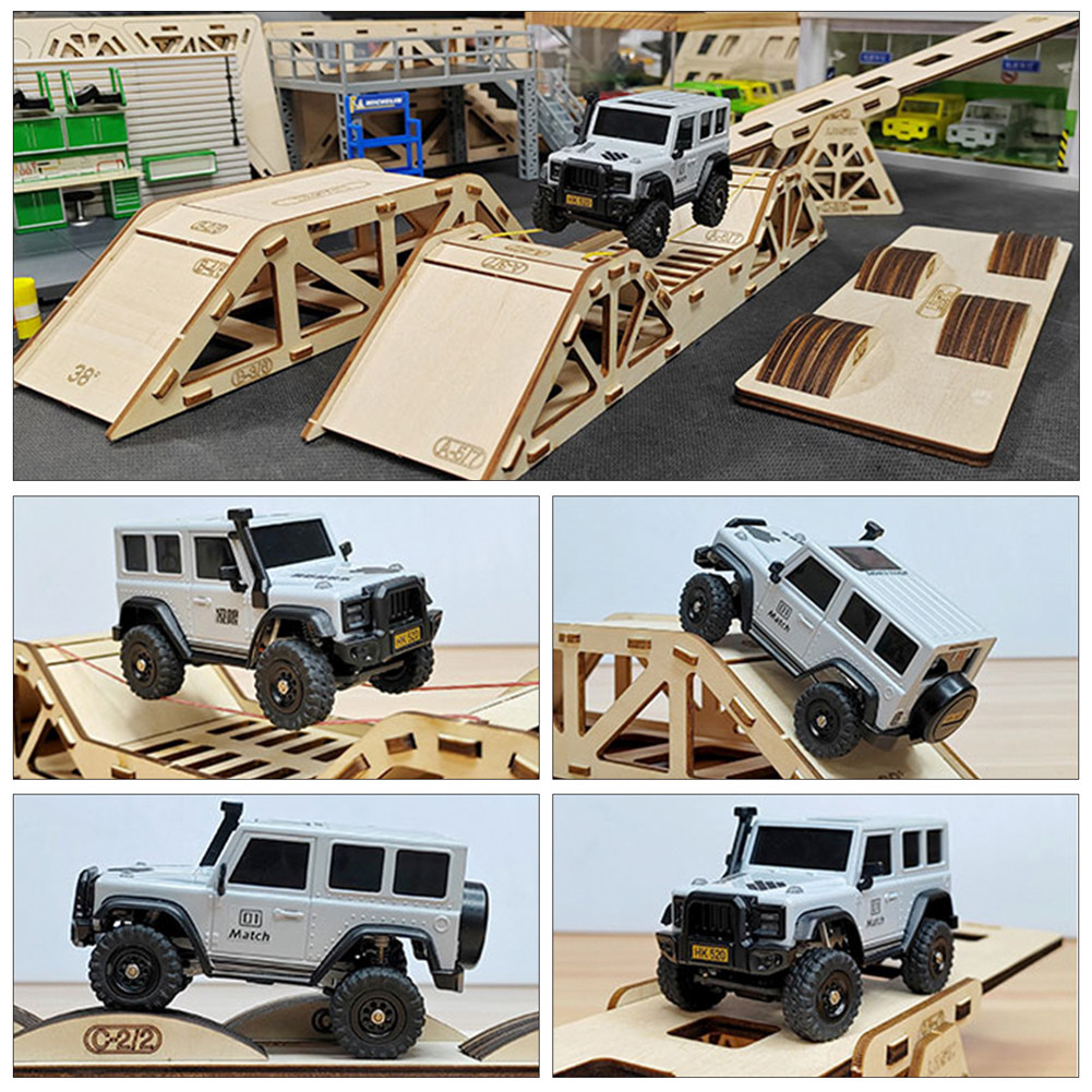 RC Wooden Bridge Off Road Obstacle for LDARC X43 M58 1/43 Scale RC ...