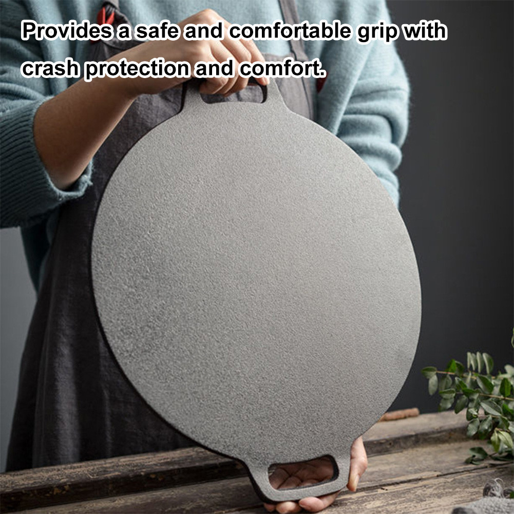 Cast iron grain pancake pan, iron plate frying pan, griddle, gas stove ...