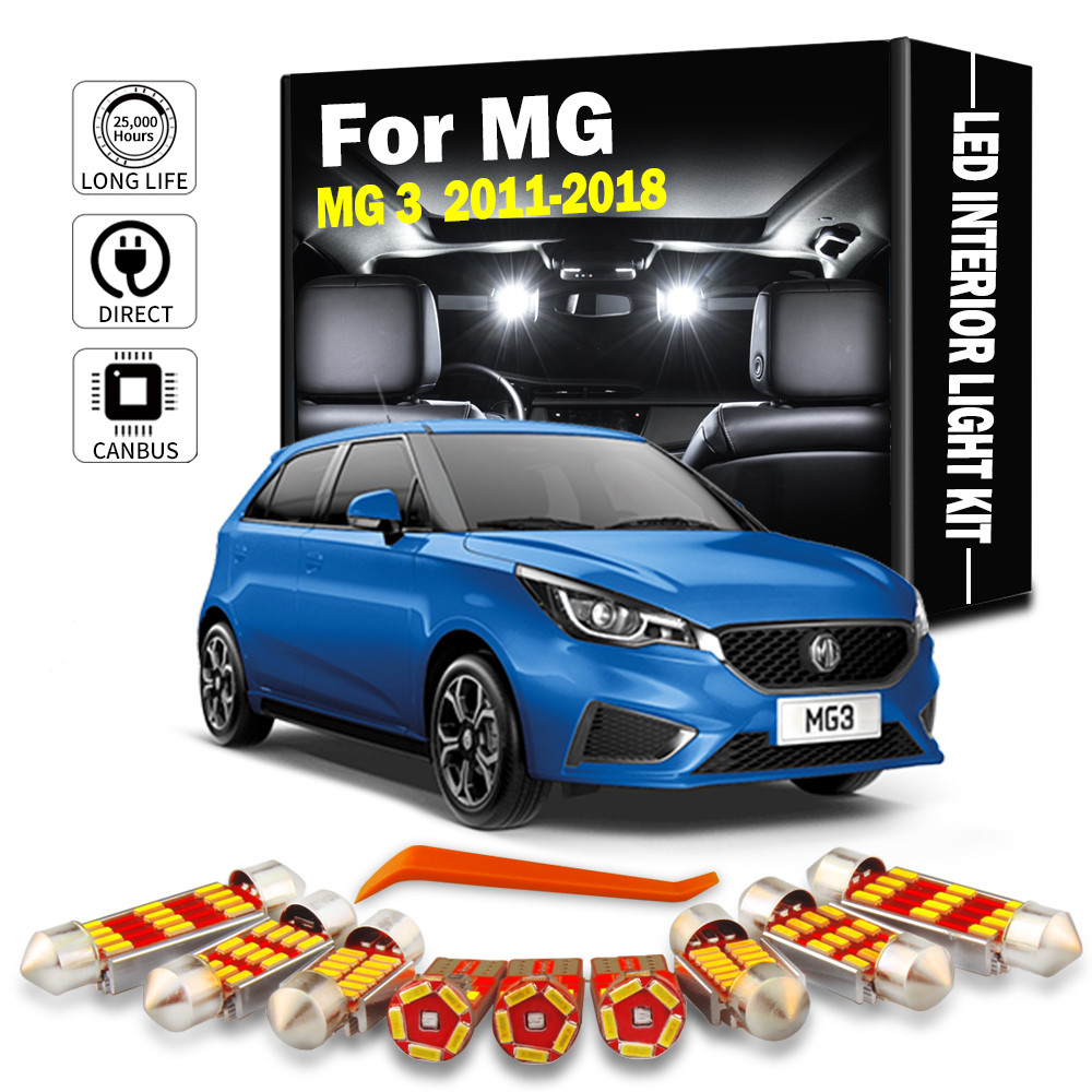 6Pcs LED Interior Light Bulb Kit For MG 3 MG3 2011-2018 Canbus Dome Map ...
