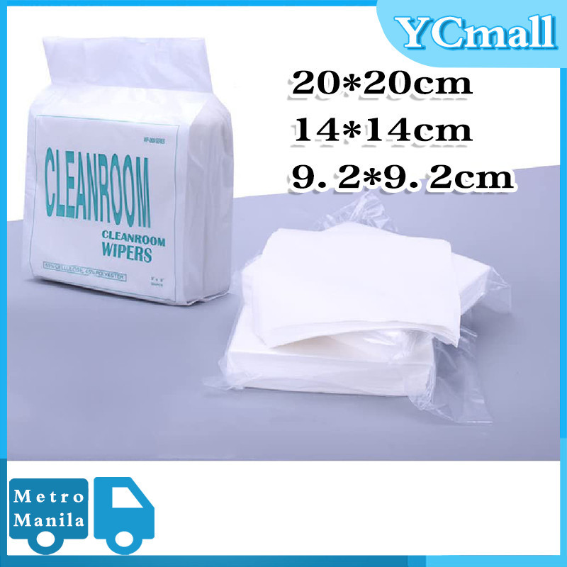 300/1200pcs Ultra-soft Cleanroom Wipes Cloth Polyester Cleanroom ...