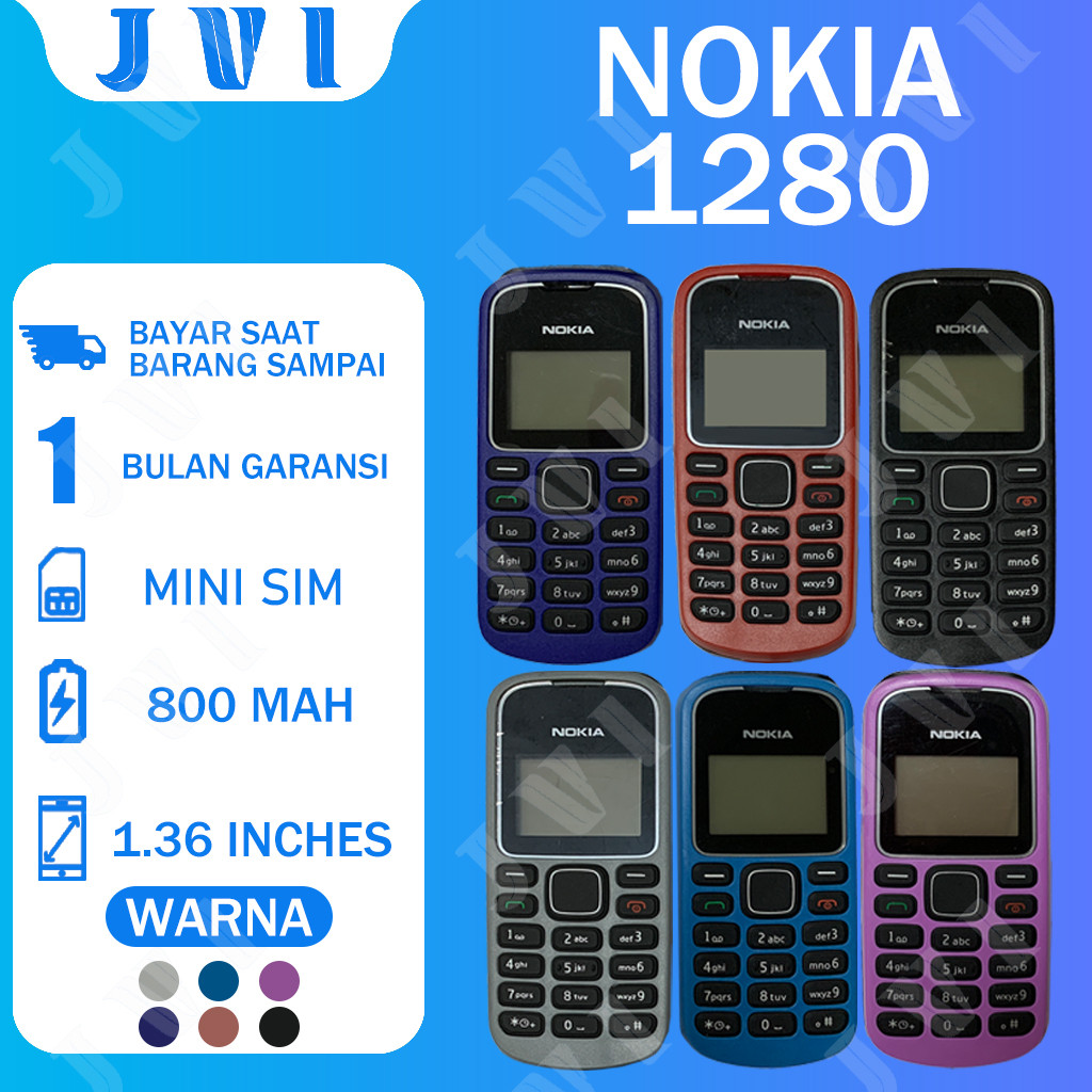 keypad phone 1280 GSM 2G phone is cheap and easy to use | Shopee ...