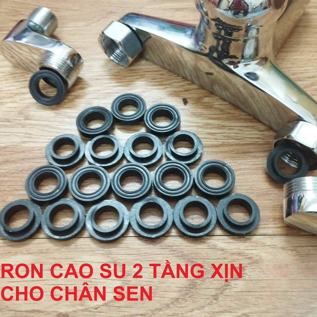 Combo of 6 genuine 2-layer rubber gaskets for wall-mounted hot and cold ...
