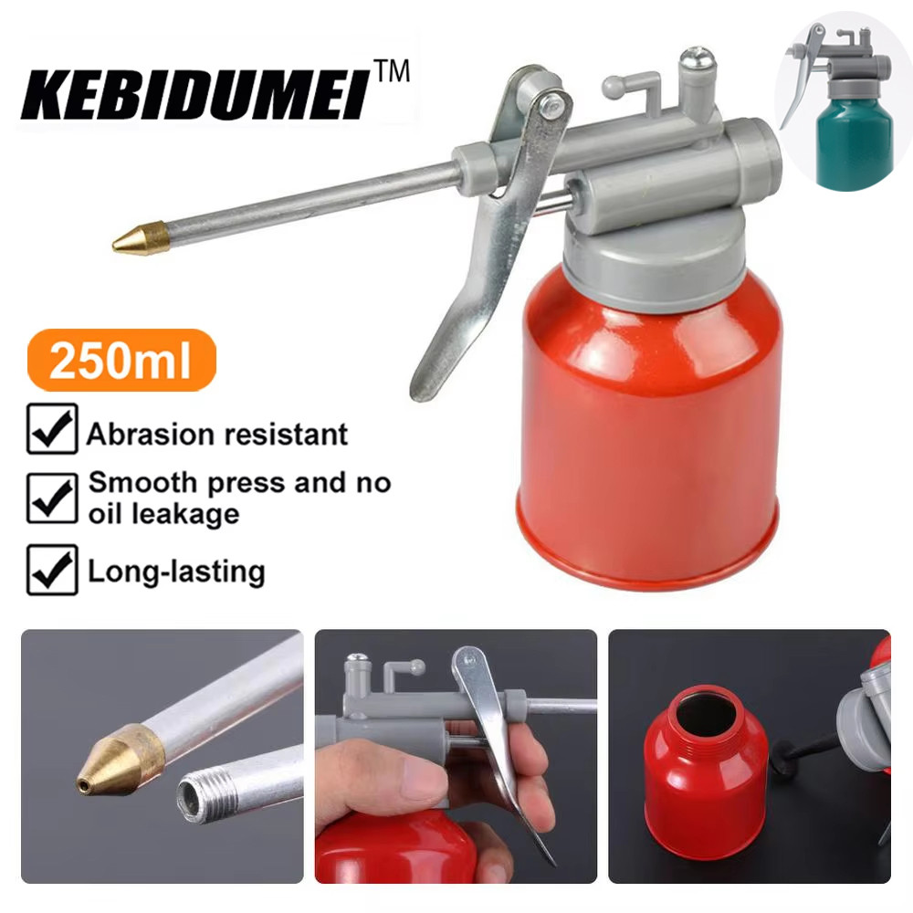 250ML Oil Can Pump Oiler Bottle Manual Oiler for Oiling Lubrication ...