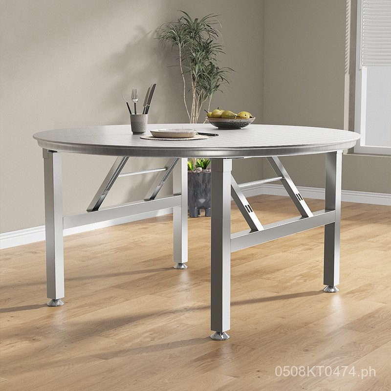 Foldable Thickened Dining Table LM Large Round Table Tabletop Stall ...