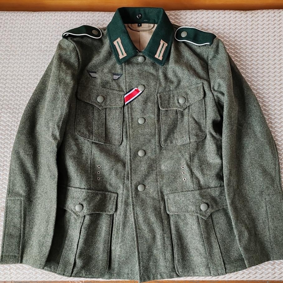World War II German M36 Defense Army Winter Field Grey Green Cotton ...