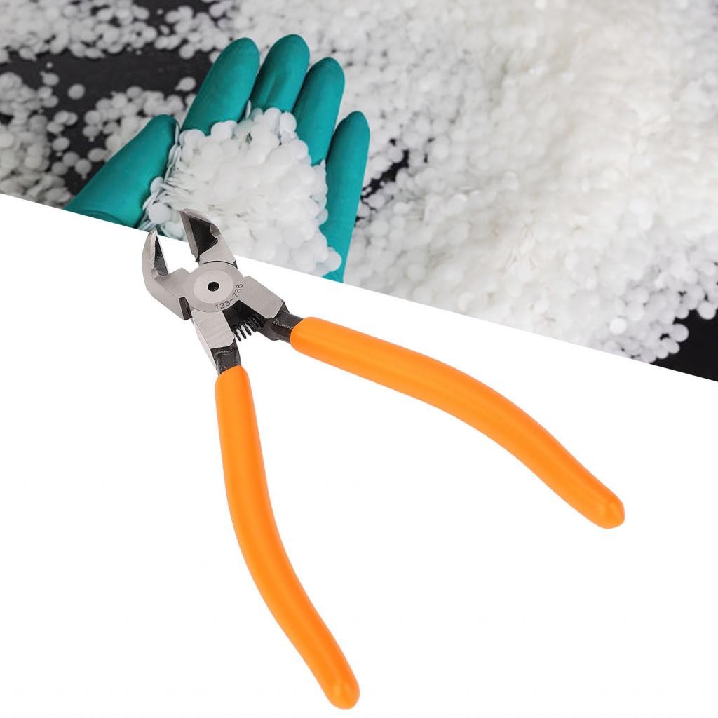 Top Cutting Plier, Flat Cutting Edge 6 Inch 90° Angle Bent Model Nipper ...