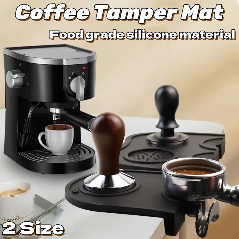 Coffee Tamper Mat Pad Anti-slip Espresso Mat Silicone Irregular Holder ...