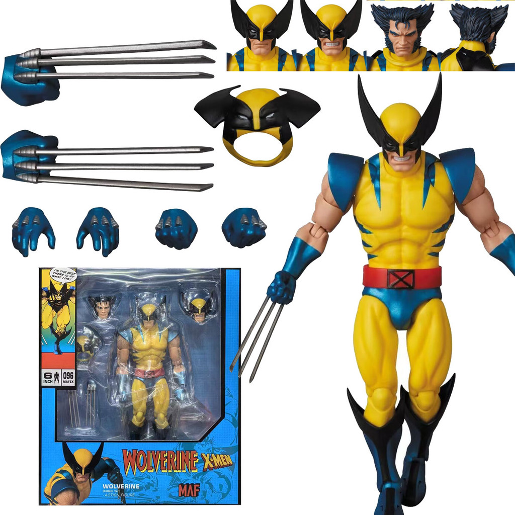 Wolverine Action Figure Mafex 096 Comic Version Articulado Model ...