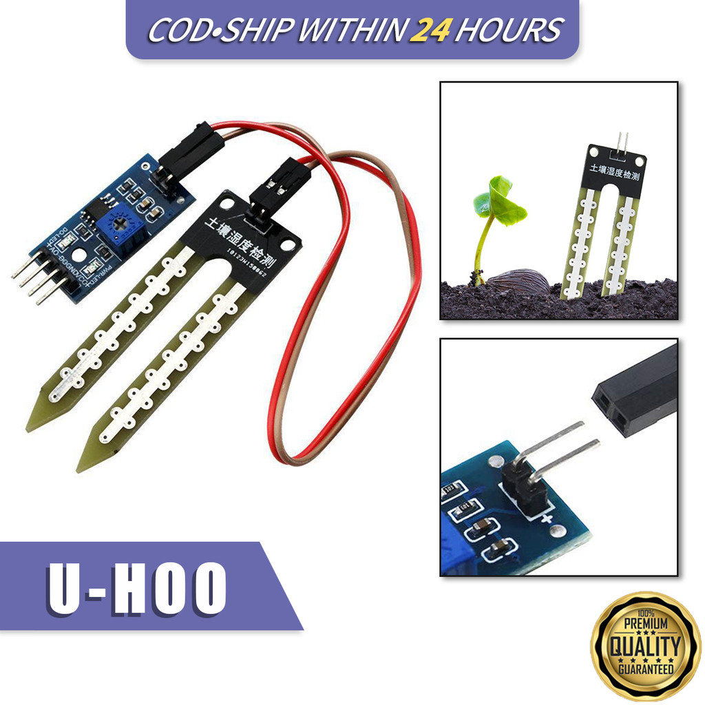High Quality Soil Humidity Hygrometer Moisture Detection Sensor Module Arduino | Shopee Philippines