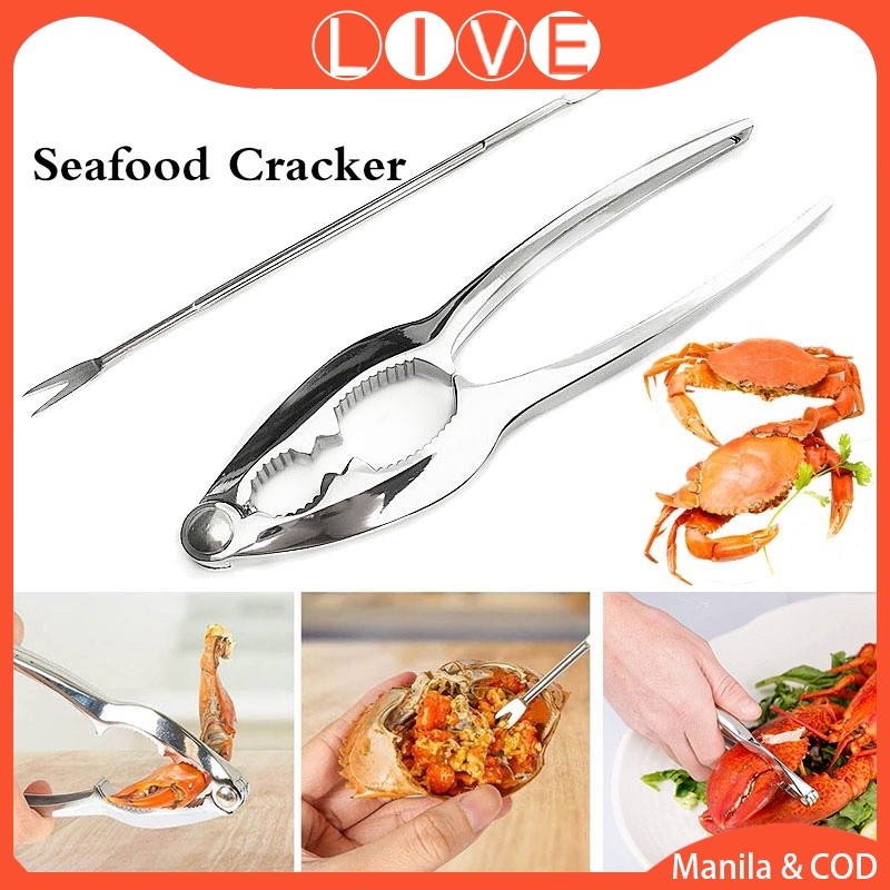 Seafood Crackers Crab Forks Set Lobster Crab Opener Clip Leg Sheller ...