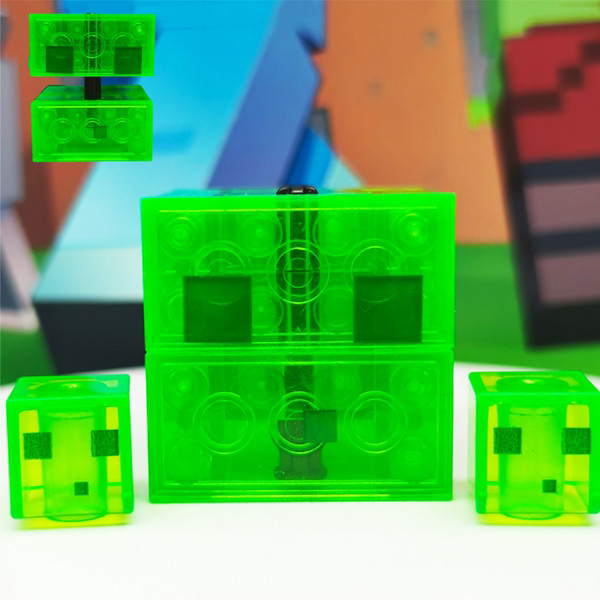 Minecraft Birthday Gift Brick Minifigure Swamp Slime Slime Split Slime ...
